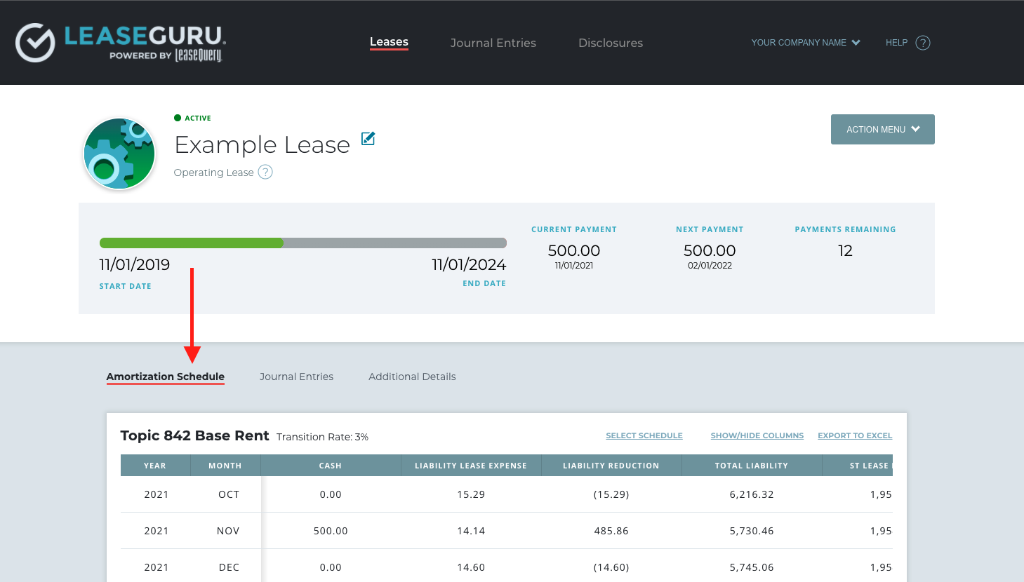 Amortization Schedules – LeaseGuru